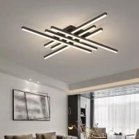 China Modern Dimmable Linear LED Ceiling Light Living Room Indoor Hotel Commercial Lighting for sale