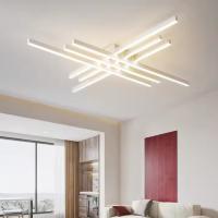 China Modern Dimmable Linear LED Ceiling Light Living Room Indoor Hotel Commercial Lighting for sale
