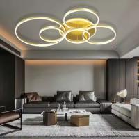 China Round Square LED Ceiling Light Remote Control Chandelier Ceiling Light 3500K for sale
