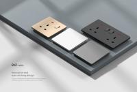 China Factory Wholesale 10A, 13A, 16A, 20A, 45A New Design PC Ultra-thin Modern Luxury Wall Switch Socket for sale