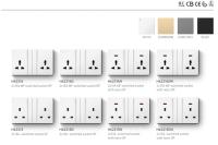 China High Quality UK 13A Wall Switched 3 Pin Universal Socket USB+type-c With 18W 3.1A Fast Charging Switches for sale