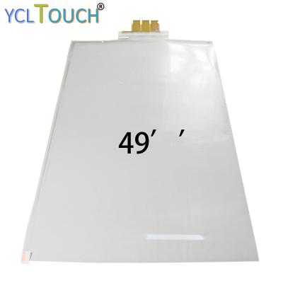 China 49 Inch Capacitive Touch Screen Film 10 Points Through Glass Window for sale
