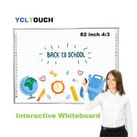 China Smart IR Touch Interactive Electronic Whiteboard Floor Stand 82 Inch for sale