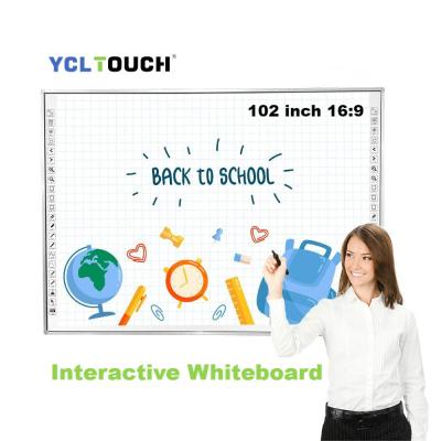 China 102 Inch Smart Electronic Blackboard Interactive Whiteboard For Meeting Teaching for sale