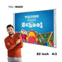 China 82 Inch Multi Touch Interactive Whiteboard Infrared Smart Wall Mounted for sale