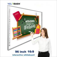 China Aluminium Alloy Frame IR Interactive Whiteboard Smart Finger Touched 96inch for sale
