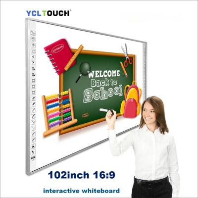 China 102inch IR Interactive Whiteboard Smart Finger Touch For Teaching for sale