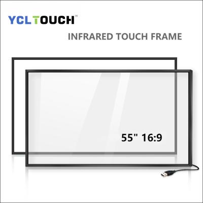 China YCLTOUCH 55 Inch Infrared Touch Frame High Precision Interactive Open Frame for sale