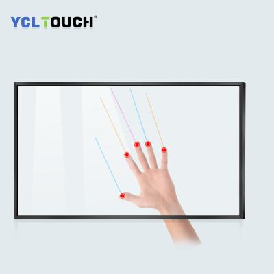China 50 Inch IR Touch Screen Components Black Aluminium Frame EMC for sale