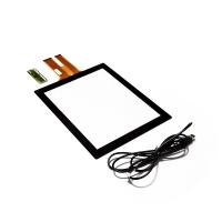 China USB Custom Capacitive Touch Screen 8.4 Inch Industrial Black Silk Screen Printing for sale