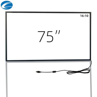 China 75 inch IR Touch Screen Overlay Size Customized for Industrial for sale