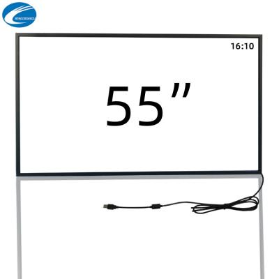 China 55 Inch IR Touch Screen Frame Overlay  20.7mm Width 10mm Thickness for sale