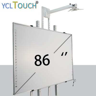China 16:10 Electronic Smart Interactive Whiteboard 86 Inch Alluminium Alloy Frame for sale