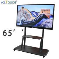 China 65 Inch Multi Touch Smart Board Interactive Whiteboard 3840*2160 for sale