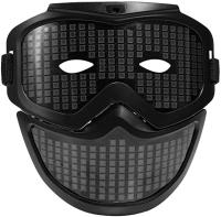 China Party Festival Smart Bluetooth LED Face Mask Programmable App Controlled for sale