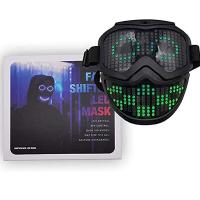 China Programmable LED Lighting Face Mask USB To C Charing DIY Facial Expression for sale