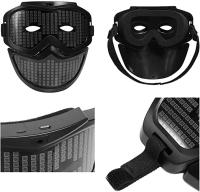 China Programmable LED Lighting Face Mask USB To C Charing DIY Facial Expression for sale