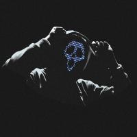China Halloween LED Adult Face Mask Gesture Control Face Changing USB Type C Charging for sale