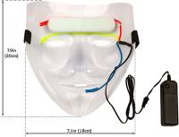 China Halloween White LED Face Mask V For Vendetta Mask Anonymous Guy for sale