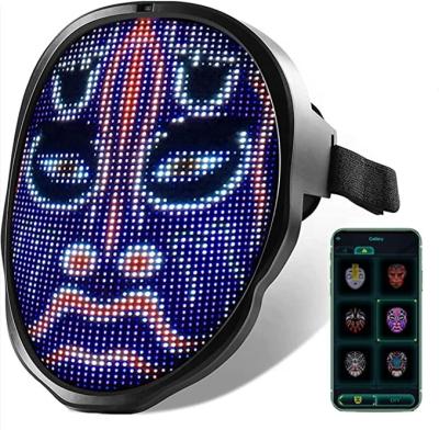 China Party Smart LED Face Mask Phone Control Bluetooth Programme DIY for sale