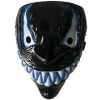 China Venom Halloween Scary Light Up Mask With Neon EL Wire 3 Lighting Modes for sale