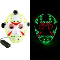 China Jason Horror Halloween LED Cosplay Face Mask For Masquerade for sale