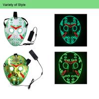 China Jason Horror Halloween LED Cosplay Face Mask For Masquerade for sale
