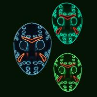 China Jason Horror Halloween LED Cosplay Face Mask For Masquerade for sale