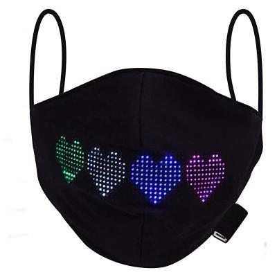 China Digital Electronic Display Programmable LED Face Mask For Party Christmas for sale