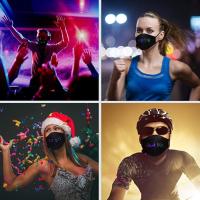 China APP Control Programmable LED Face Mask Customizable Fashion Rechargeable for sale