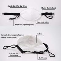 China LED Light Up Face Mask 7 Color Lights USB Rechargeable Glowing In The Dark for sale