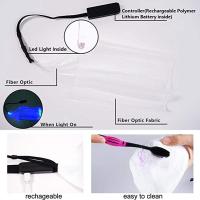 China LED Light Up Face Mask 7 Color Lights USB Rechargeable Glowing In The Dark for sale