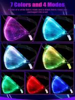 China Luminous LED Rave Face Mask Multi Color Light Up Flashing At Night for sale