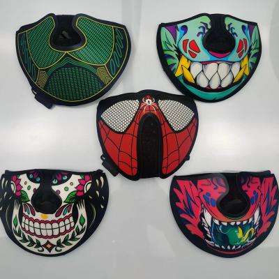 China Fashion Cool Voice LED Face Mask Glowing In The Dark 5V Rechargeable Inverter for sale
