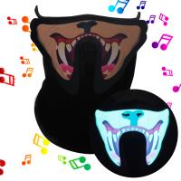China Voice Flashing Led Light Up Face Mask Dust Proof Comfortable To Wear for sale
