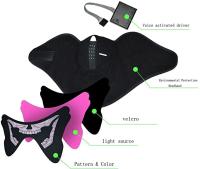 China Voice Flashing Led Light Up Face Mask Dust Proof Comfortable To Wear for sale