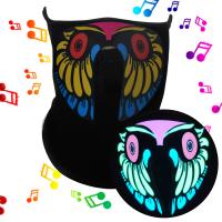 China LED Sound Activated Light Up Face Mask Brightness Flashing In The Dark for sale