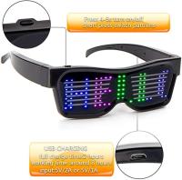 China Bluetooth Appled LED Glasses Party Programmable Message Animation DIY for sale