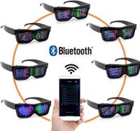 China Bluetooth Appled LED Glasses Party Programmable Message Animation DIY for sale