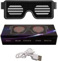 China Parties Nightclub Dynamic LED Glowing Glasses With Flashing Patterns for sale