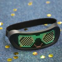 China LED Bluetooth Smart Glasses Programmable App Control With Straps for sale