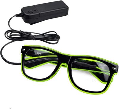 China Party Rave Light Up EL Wire Glasses Luminous Dark Glowing for sale