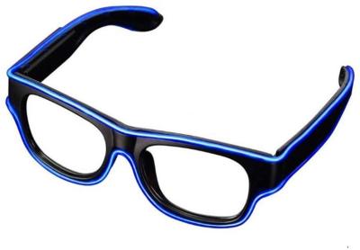 China 16x15cm LED Light Up Glasses Wireless With USB Rechargable Battery 140mAh for sale