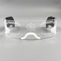 China Cyberpunk LED Light Up Glasses Luminou Flashing In The Dark Navigation for sale