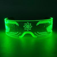 China Cyberpunk LED Light Up Glasses Luminou Flashing In The Dark Navigation for sale
