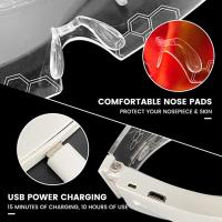 China Luminous LED Visor Glasses USB Rechargeable Frame Foldable For Party Rave for sale