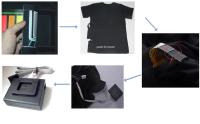 China Flashing Glowing Sound Activated LED T Shirt 2xAAA for sale
