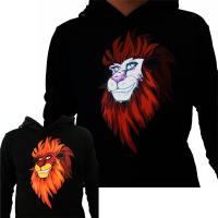 China Couple LED Flashing T Shirt With Lion Pattern Unisex 100% Cotton for sale