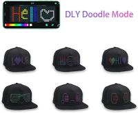 China Editing Bluetooth LED Hat With Programmable Mobile App Control for sale