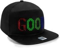 China 100% Cotton Bluetooth LED Hat APP Controlled DIY Display Signs for sale